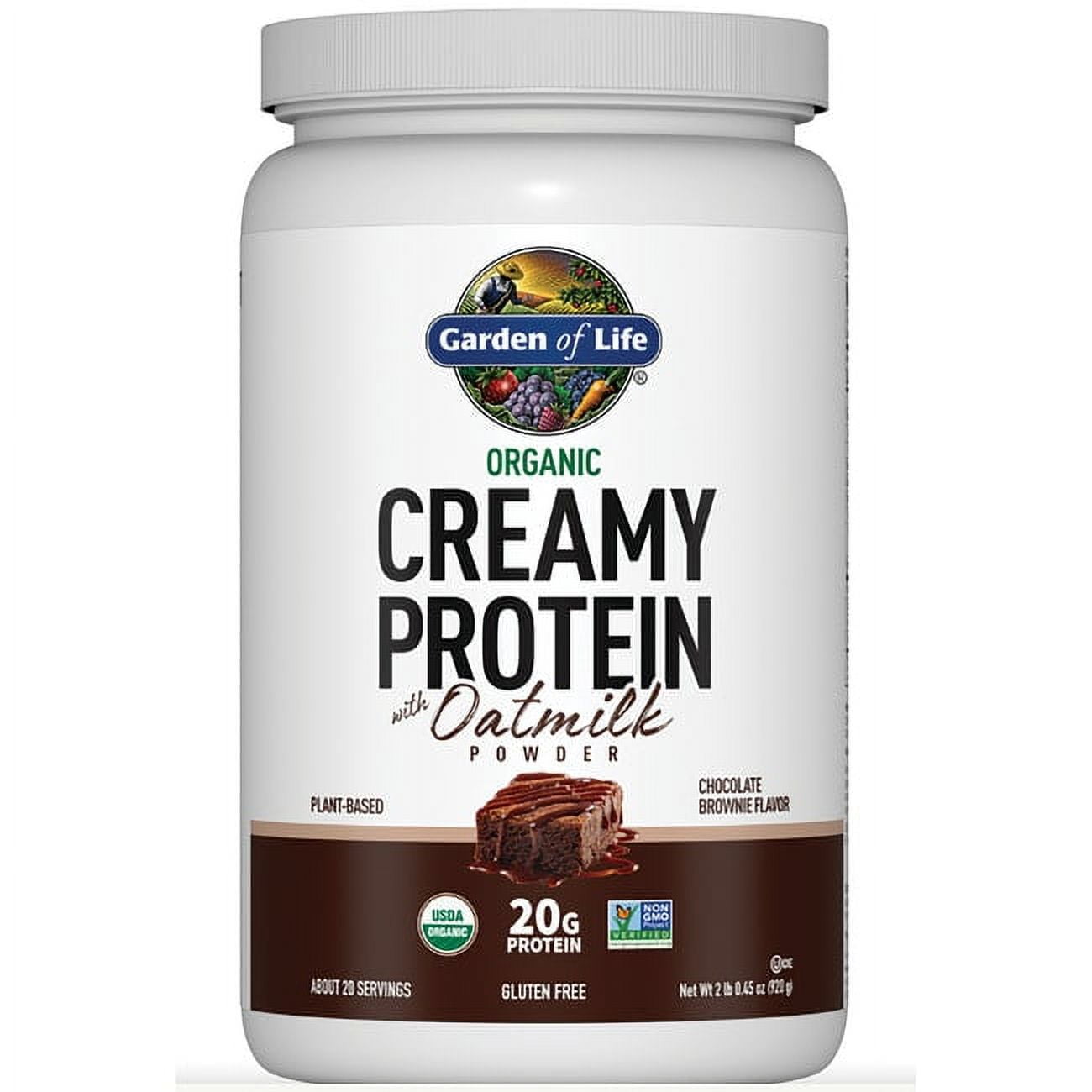 Garden of Life Organic Vegan Plant-Based Protein with Dairy-Free ...