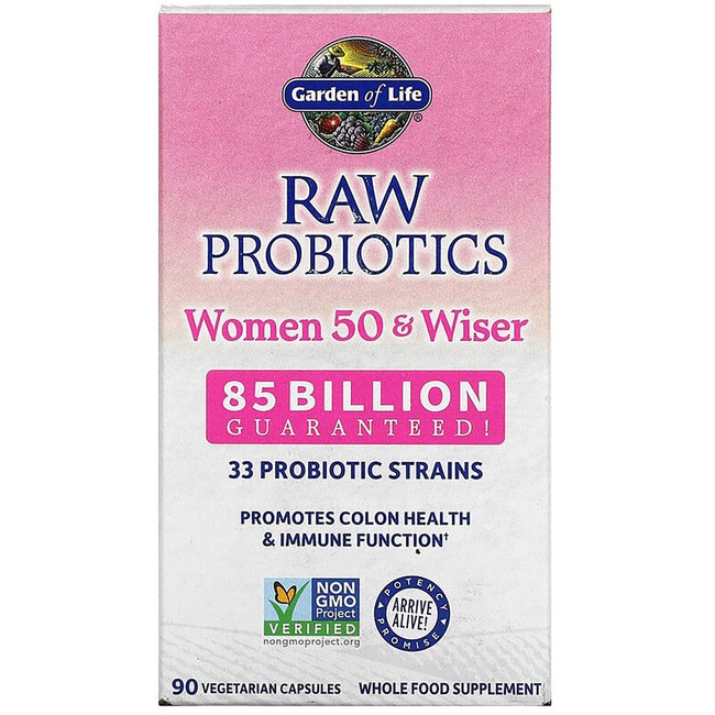 Garden of Life - RAW Probiotics Women 50 & Wiser - 90 Vegetarian ...