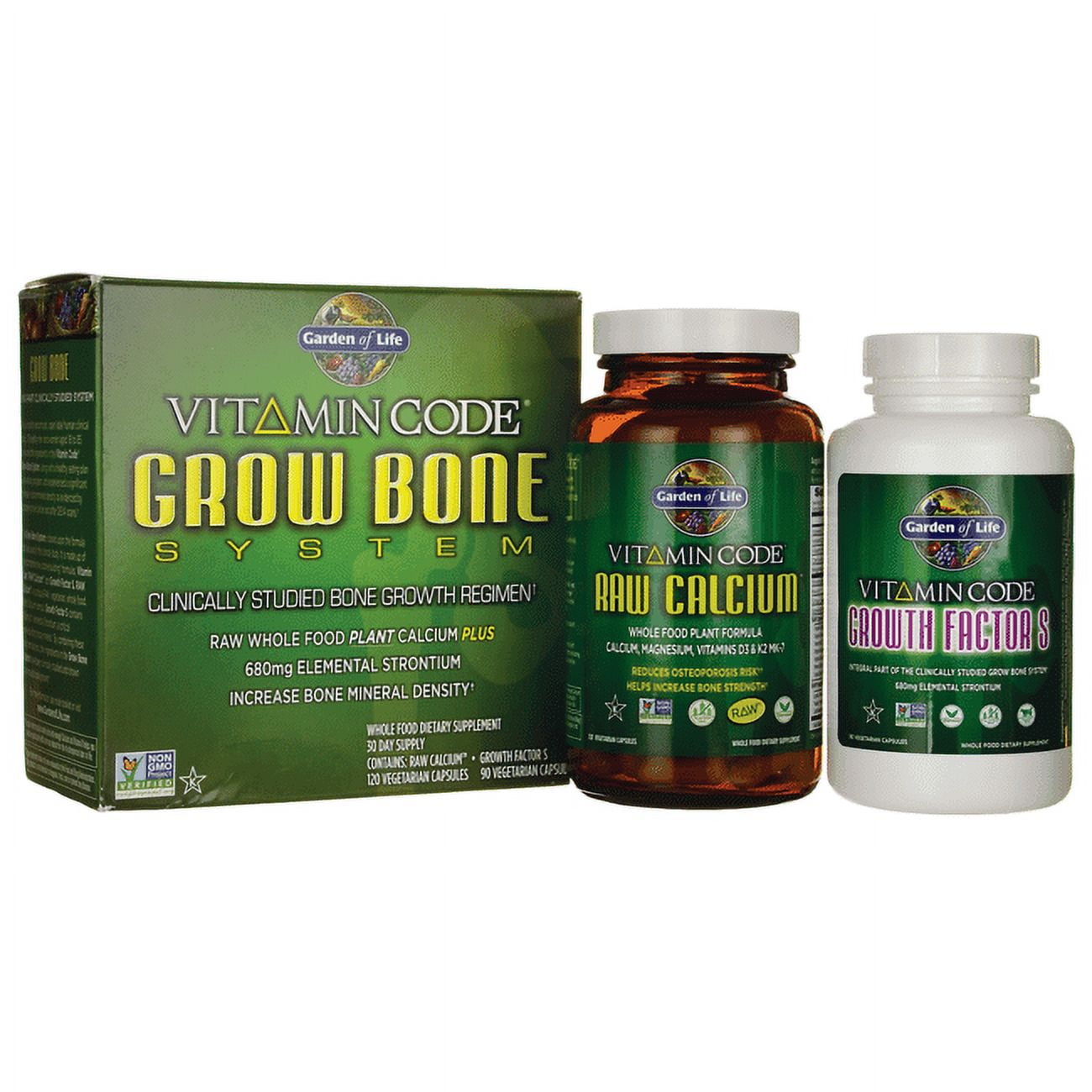 Garden of Life Vegetarian Bone Health Supplement - Vitamin Code Grow ...