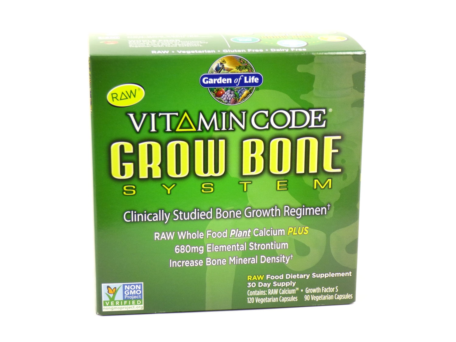 Garden of Life Raw Calcium Supplement - Vitamin Code Grow Bone System ...