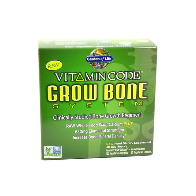 Garden of Life Raw Calcium Supplement - Vitamin Code Grow Bone System ...