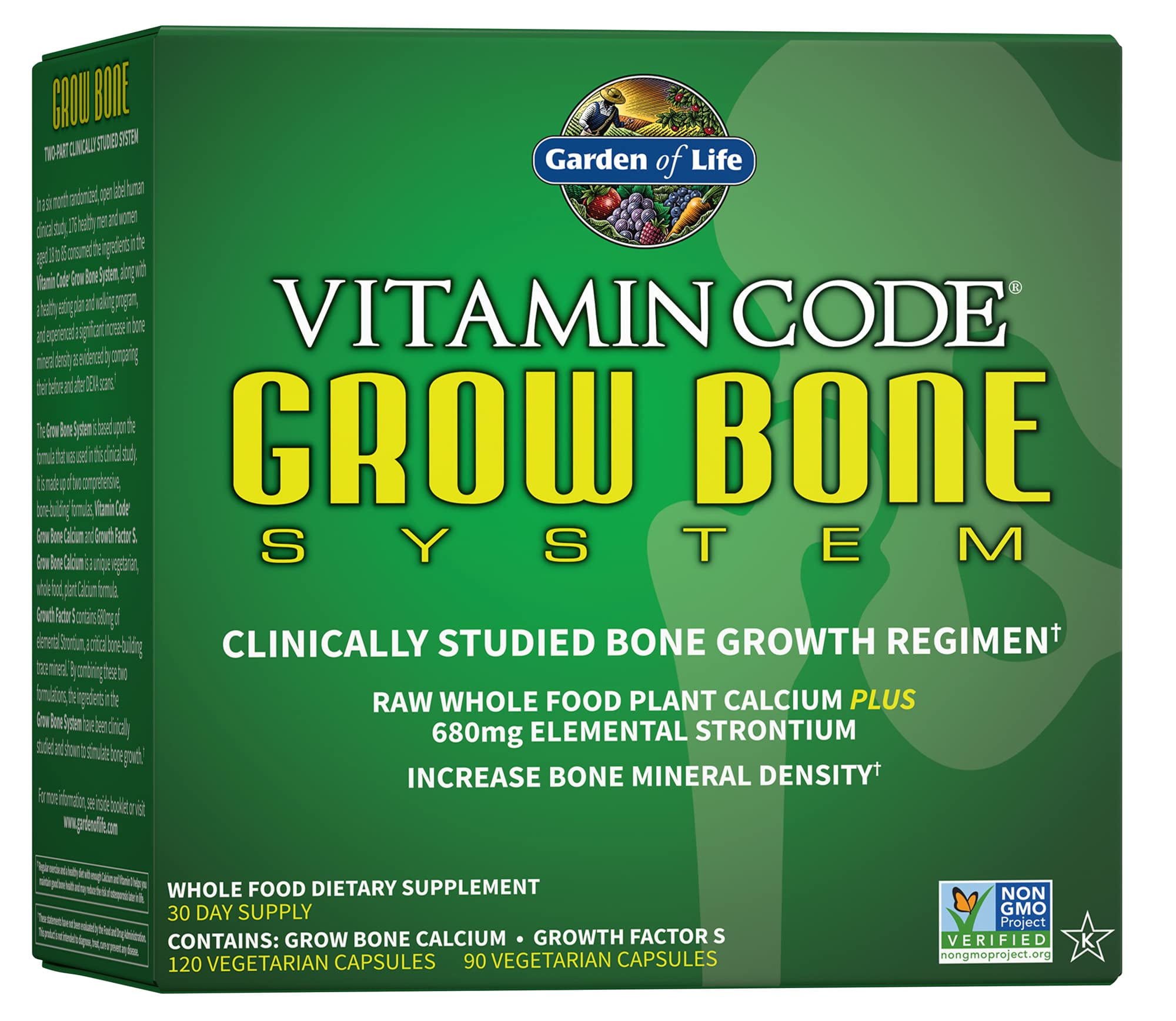 Garden of Life Vegetarian Bone Health Supplement - Vitamin Code Grow ...