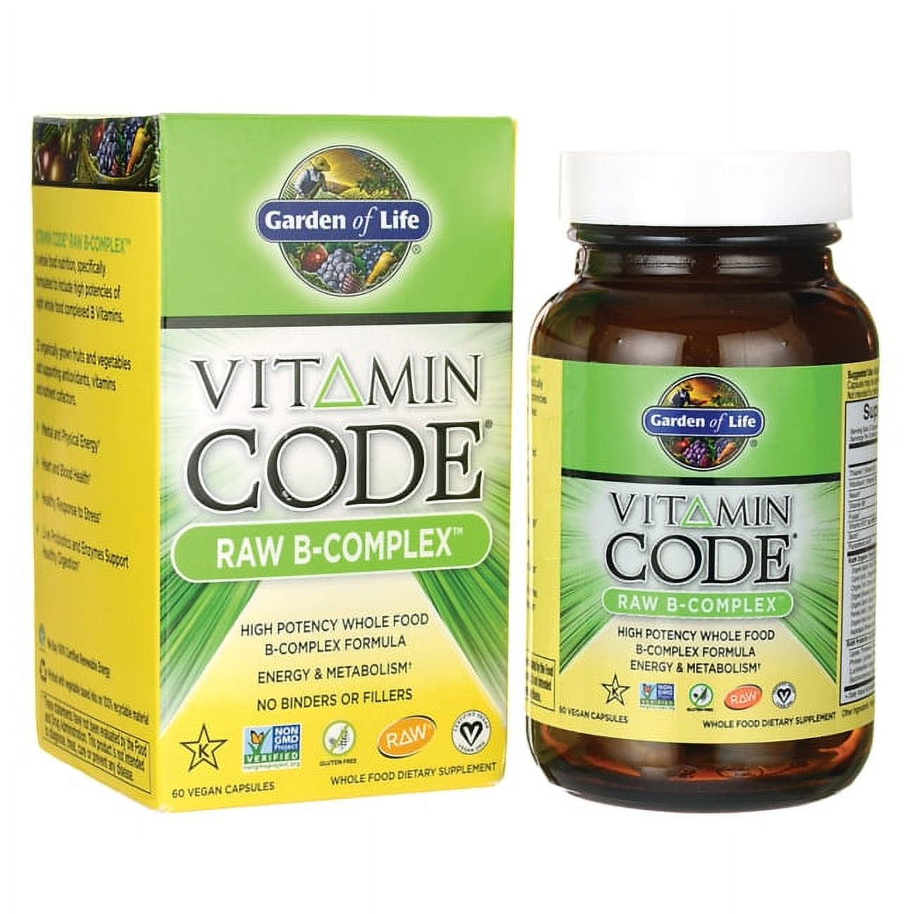 Garden of Life Multivitamin - Daily Healthy Plant Based Vitamin Code ...