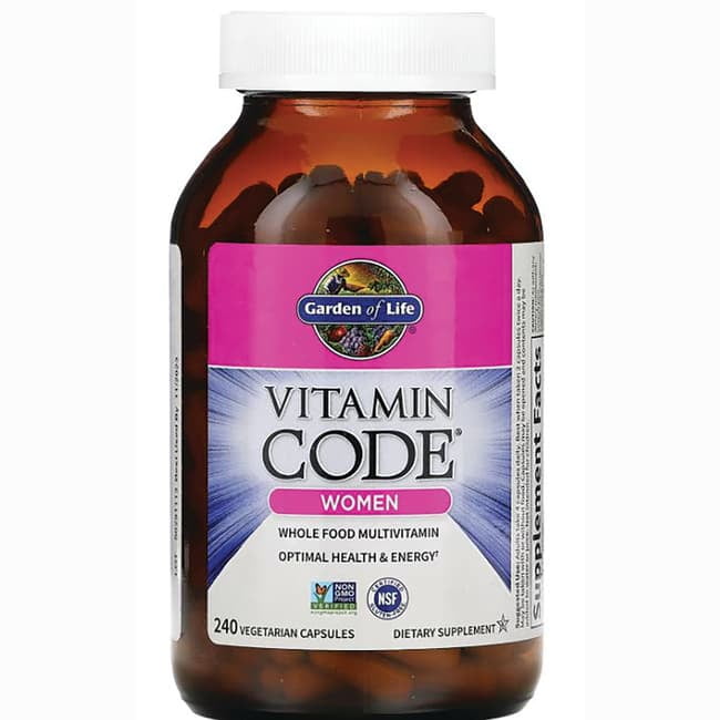 Garden of Life Vitamin Code Women's Multi 240 Capsules - Daily RAW ...