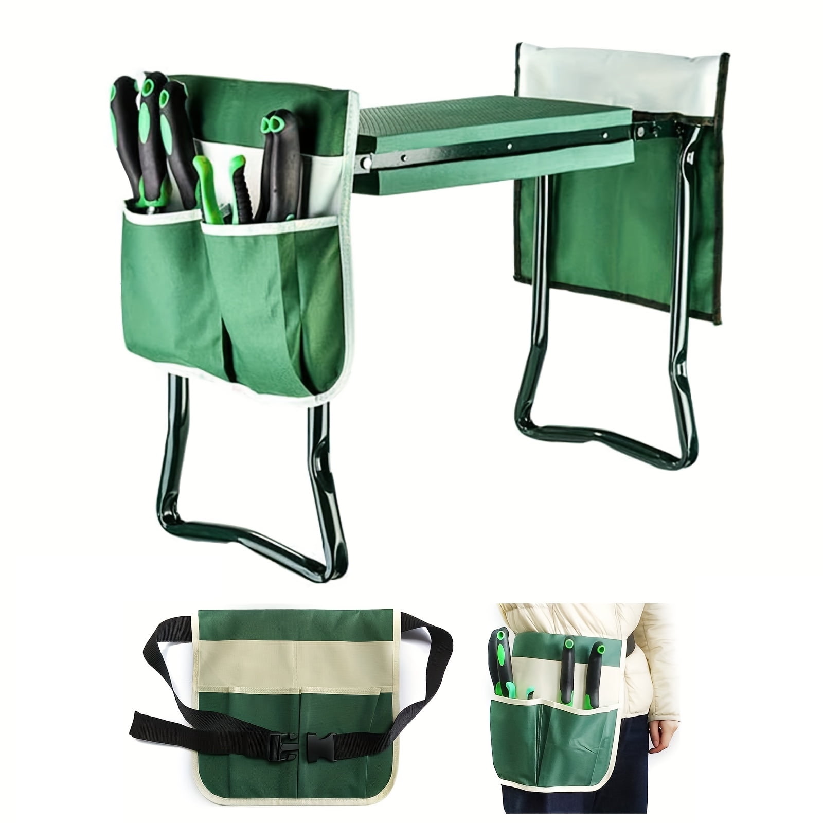 Demine Portable Folding Garden Kneeling Pad and Seat - Multipurpose ...