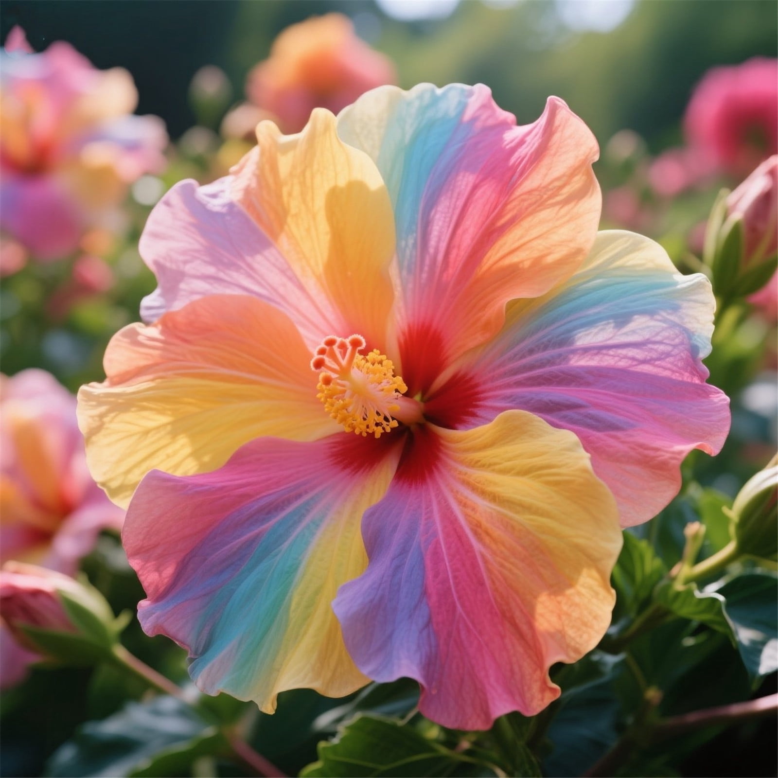 Garden protagonist Ornament[Hibiscus (rhizomes)for planting]grows well ...