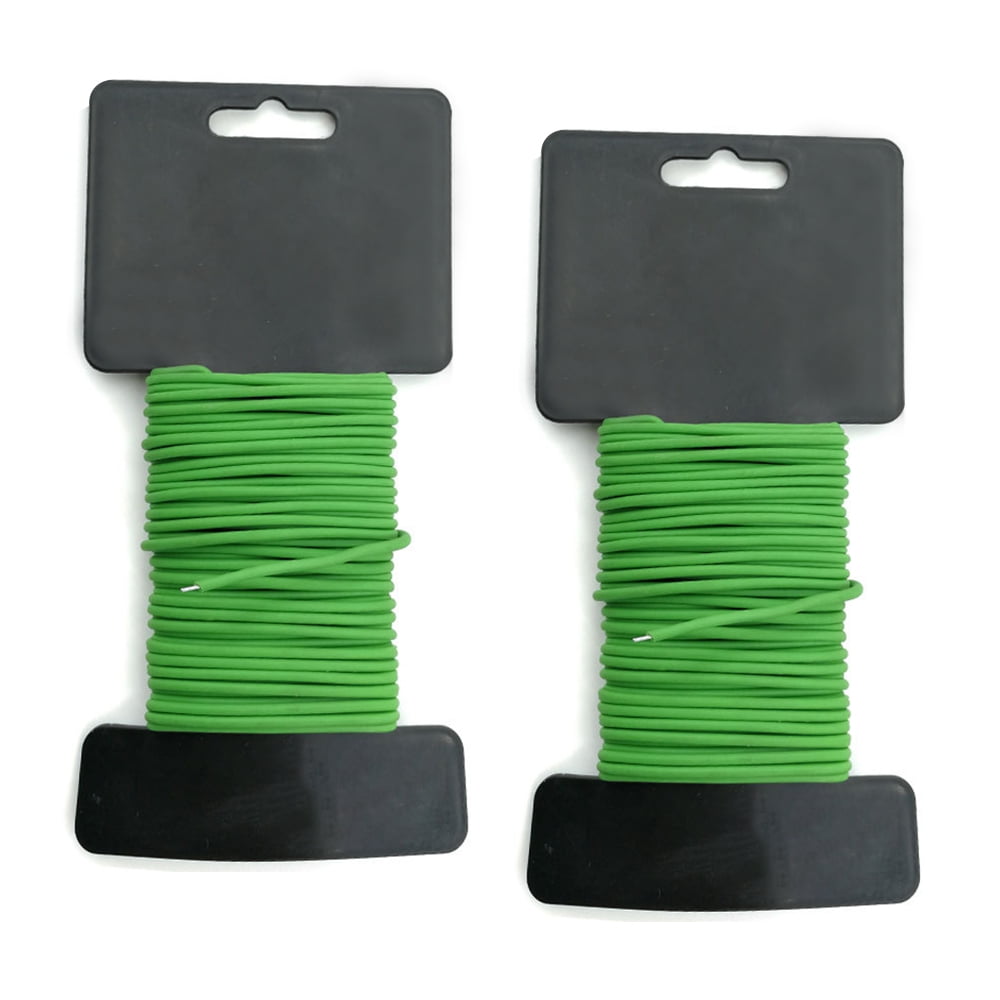 Garden tie soft reusable rubber thread green heavy plant support rope ...