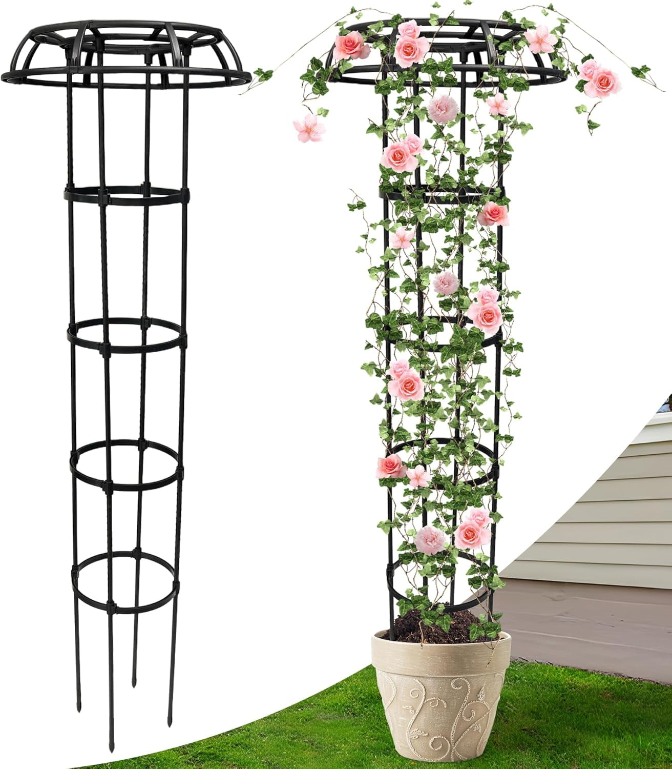 Garden trellis for outdoor climbing plants, suitable for potted plants ...