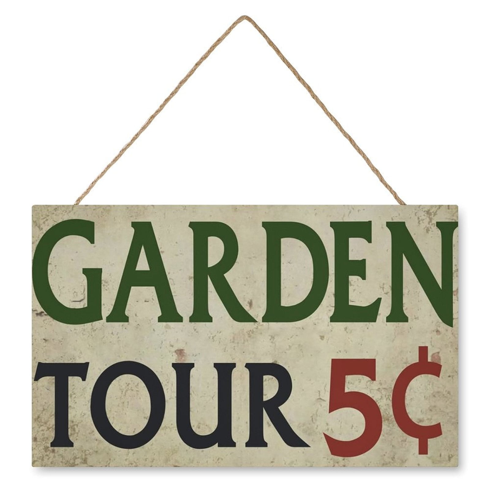 Garden wood sign Outdoor Gardening Wood Signs,Garden Tours 5 Cents ...