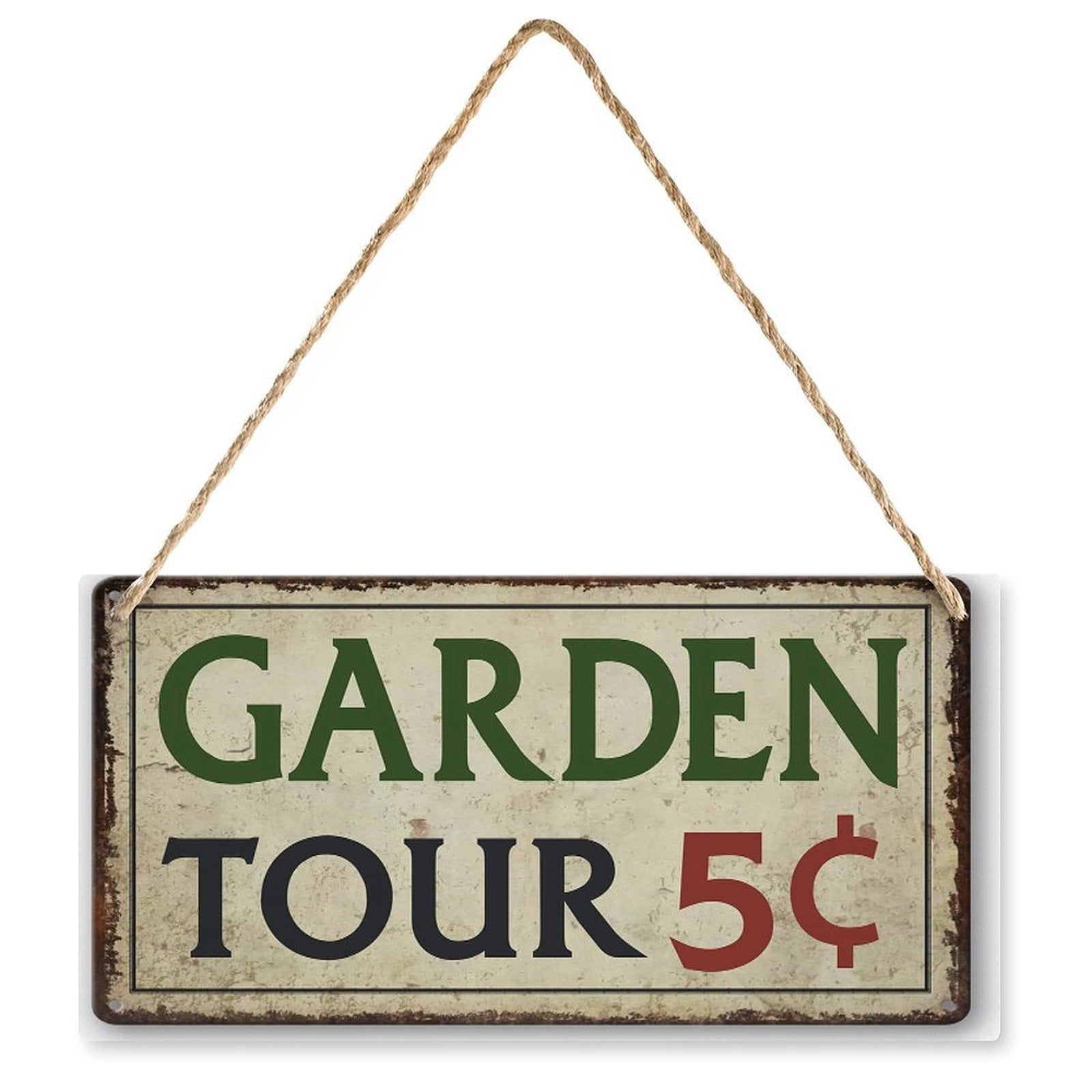 Garden wood sign Outdoor Gardening Wood Signs,Garden Tours 5 Cents ...