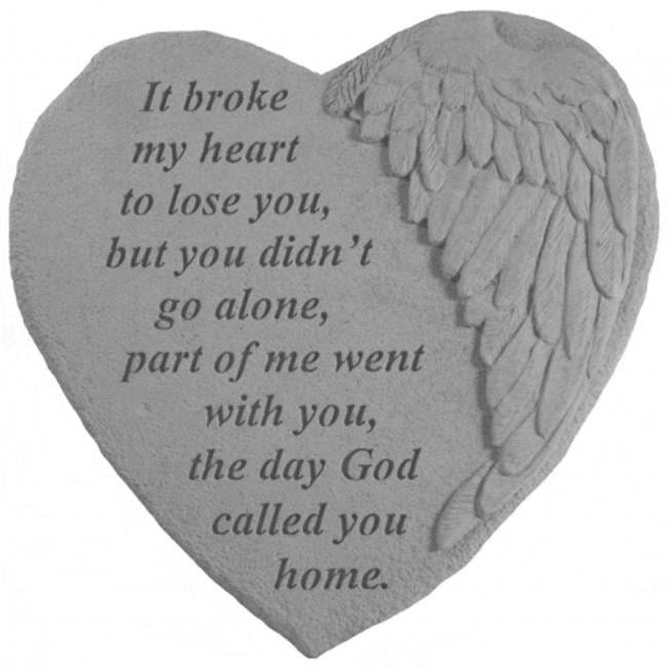 GardenControl Winged Heart Weatherproof Outdoor Decorative Stone ...