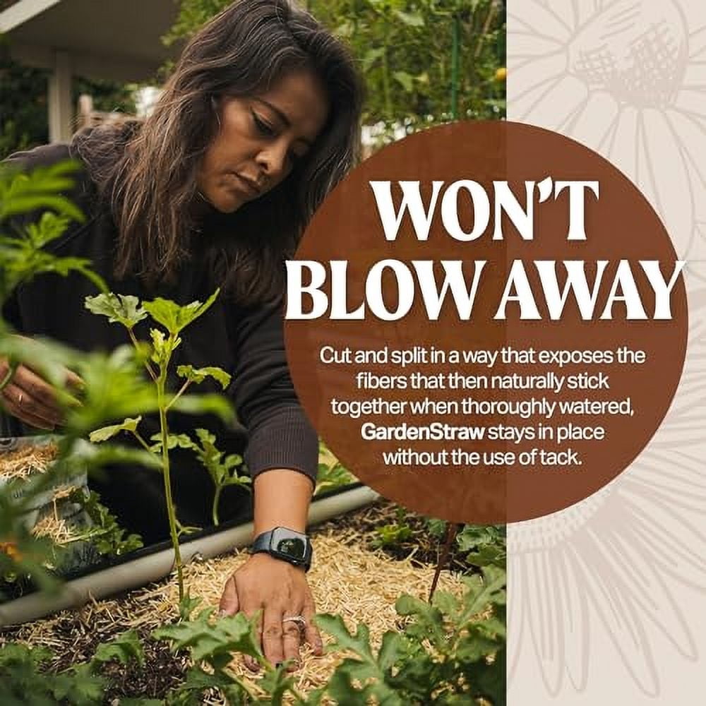 GardenStraw, .5 cu ft, All-Natural Mulch for Vibrant Gardens ...