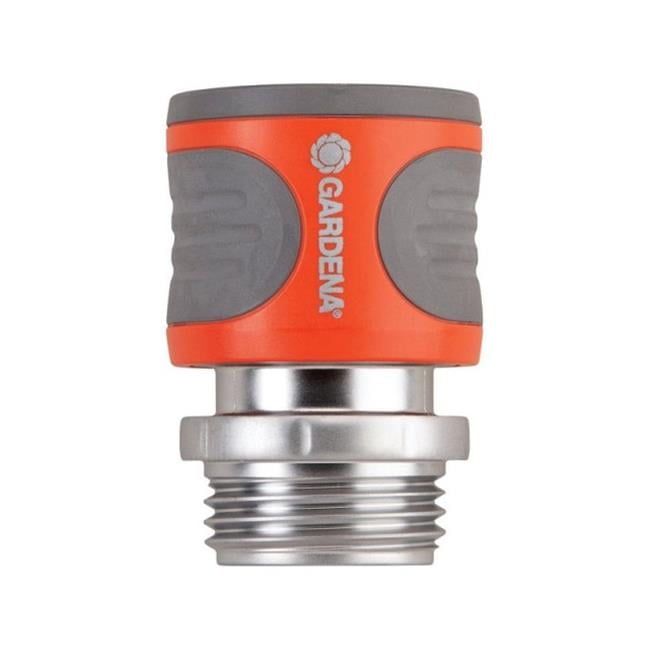 Gardena 39017 0.62 & 0.5 in. Premium Metal Female Garden Hose Connector ...