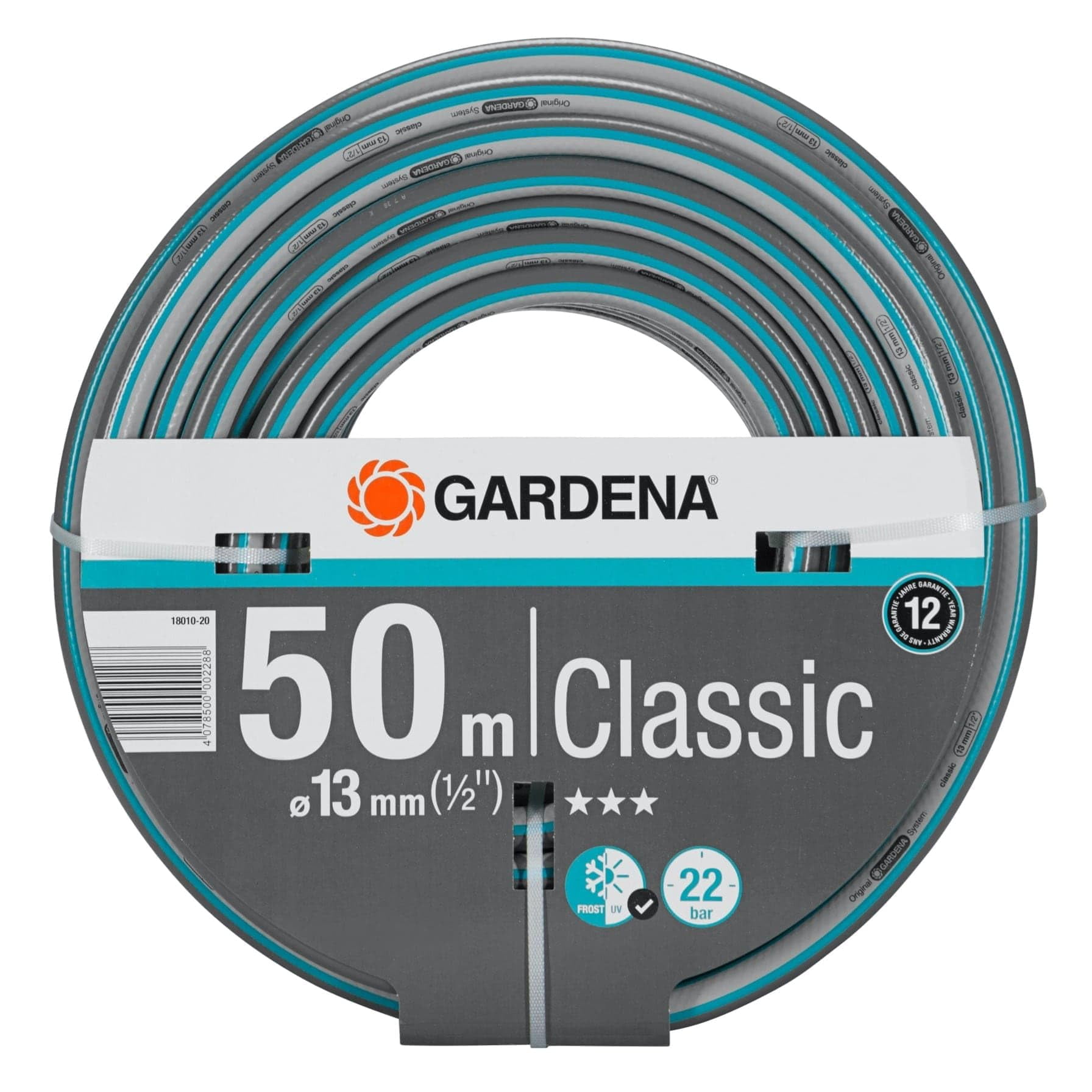 Gardena Classic Hose, 13 mm (1/2 inch), 50 m: Universal garden hose of ...
