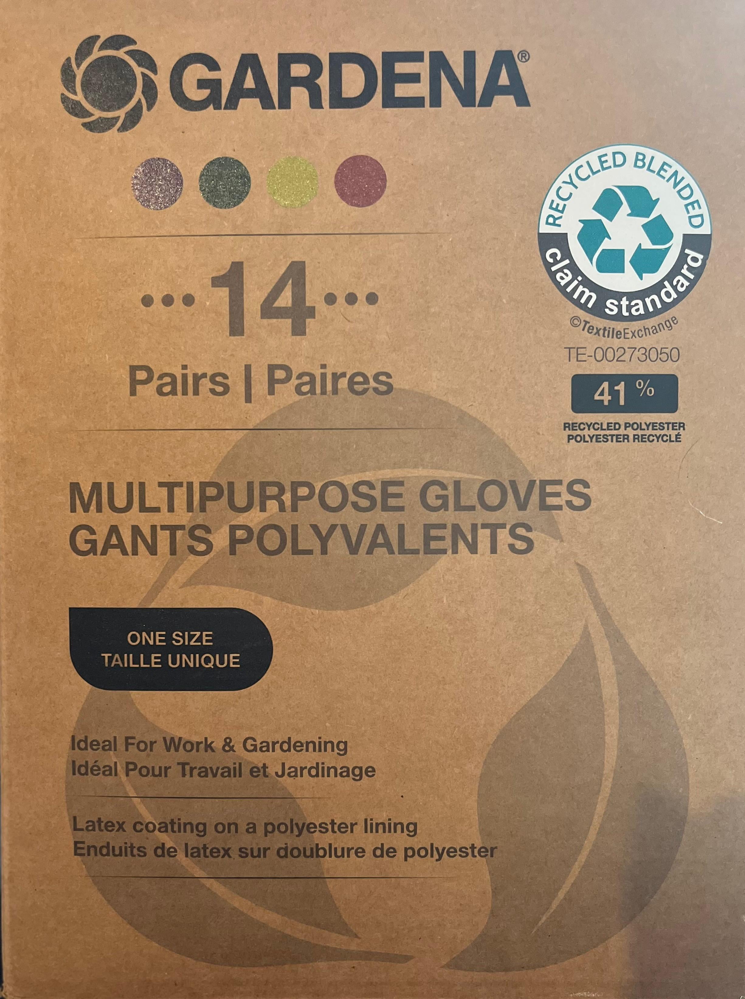 Gardena One Size Gardening Gloves with Durable Grip, Flexibility, and Resistance to Dirt and ...