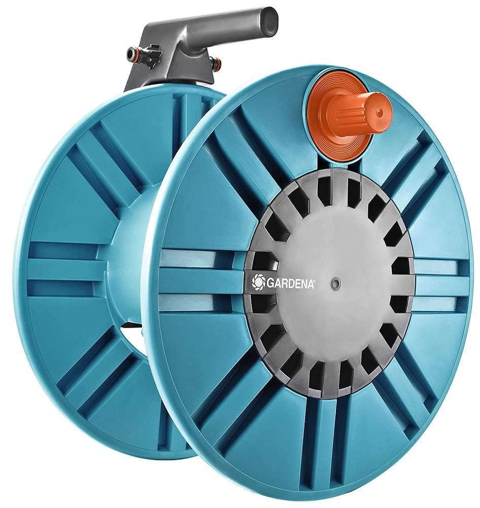 Gardena Wall-Fixed Hose Reel With Hose Guide - Blue Classic Wall-fixed ...