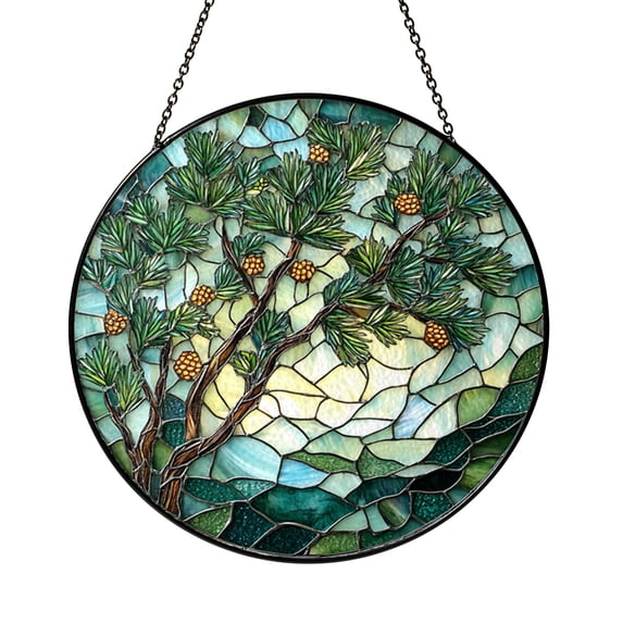 Gardener Botanical Stained Glass Suncatcher, Nature Inspired Window ...