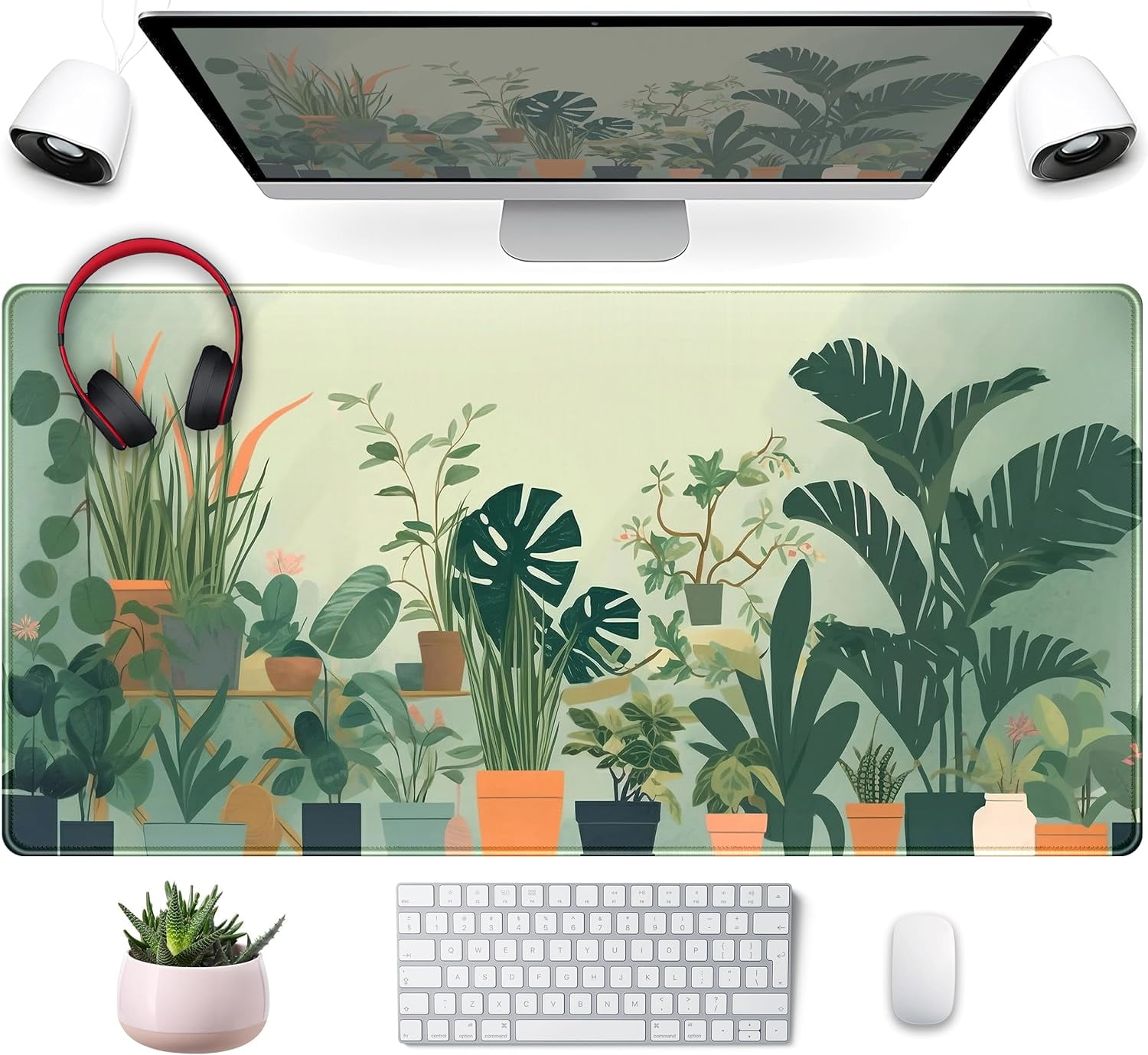 Gardener Mousepad Nature Desk Mat Green Desk Pad Cute Office Decor ...
