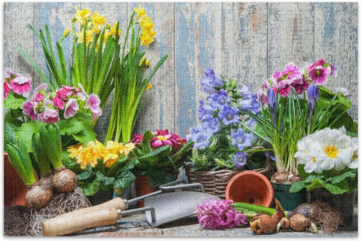 Gardener Planting Spring Flowers Jigsaw Puzzle 500 Pieces, Intellectual ...