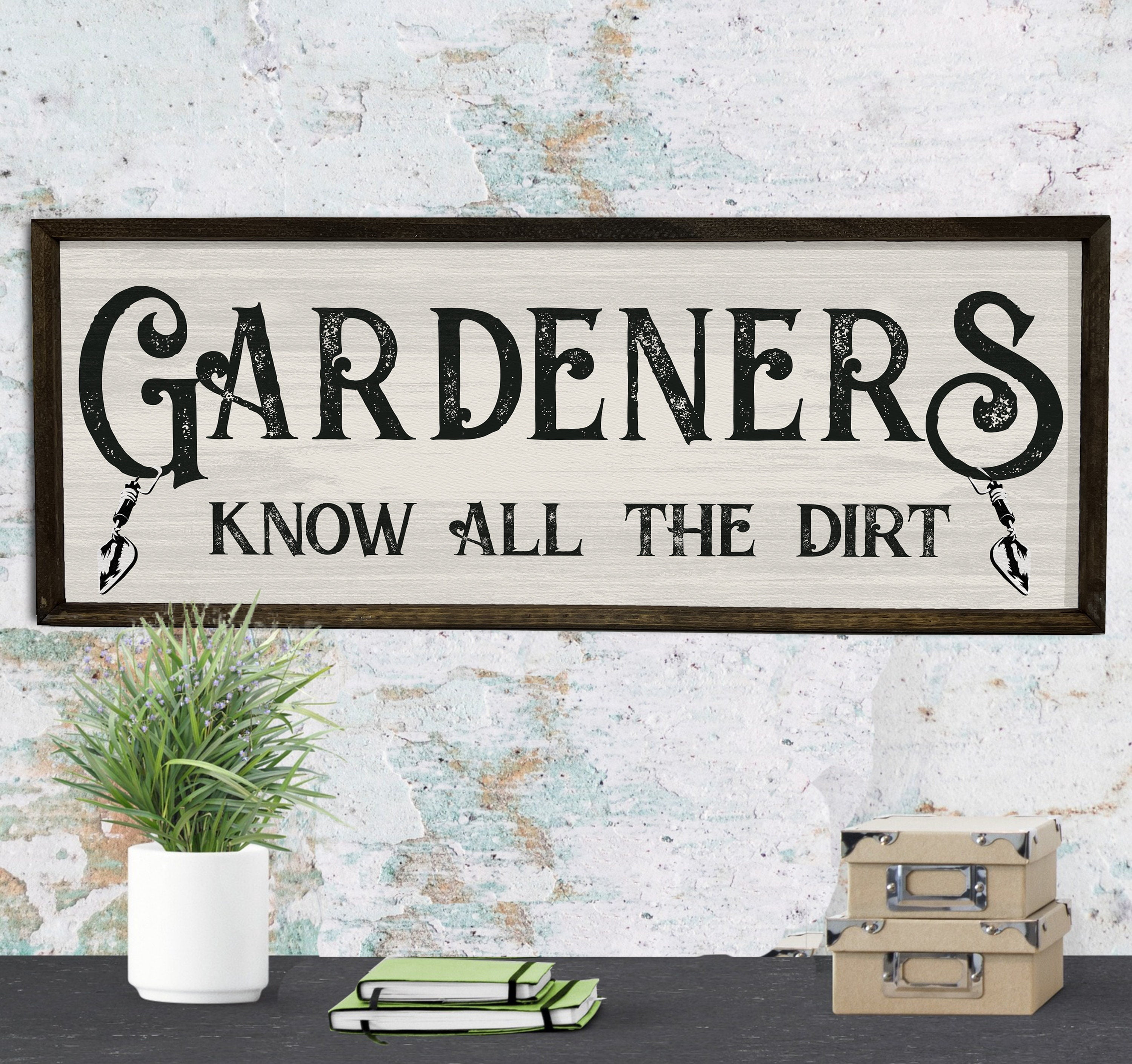 Gardener Sign - Hand Made Wood Garden Sign - Walmart.com