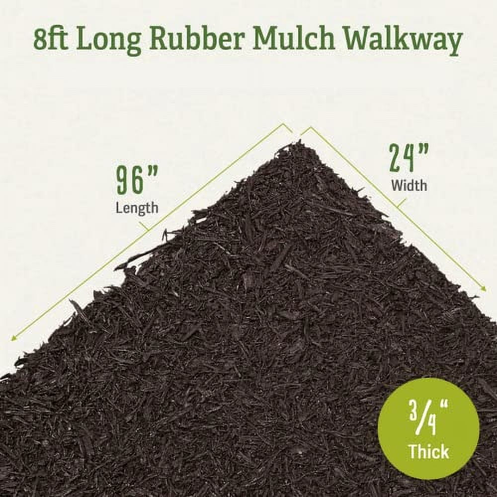 Gardener's Supply Company 100% Recycled Rubber Walkway | Natural ...