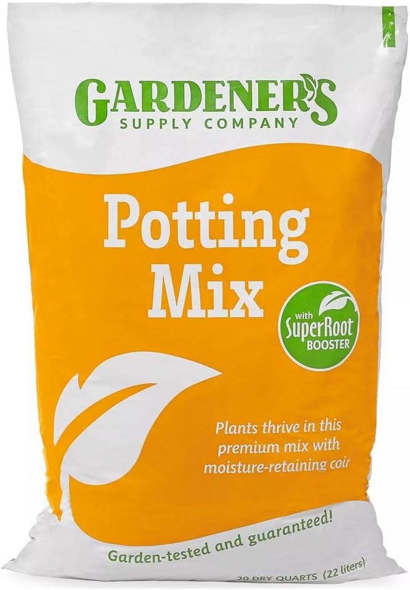 Gardener's Supply Company 40 Qts Potting Mix | SuperRoot Booster & Moisture-Retaining Coir ...