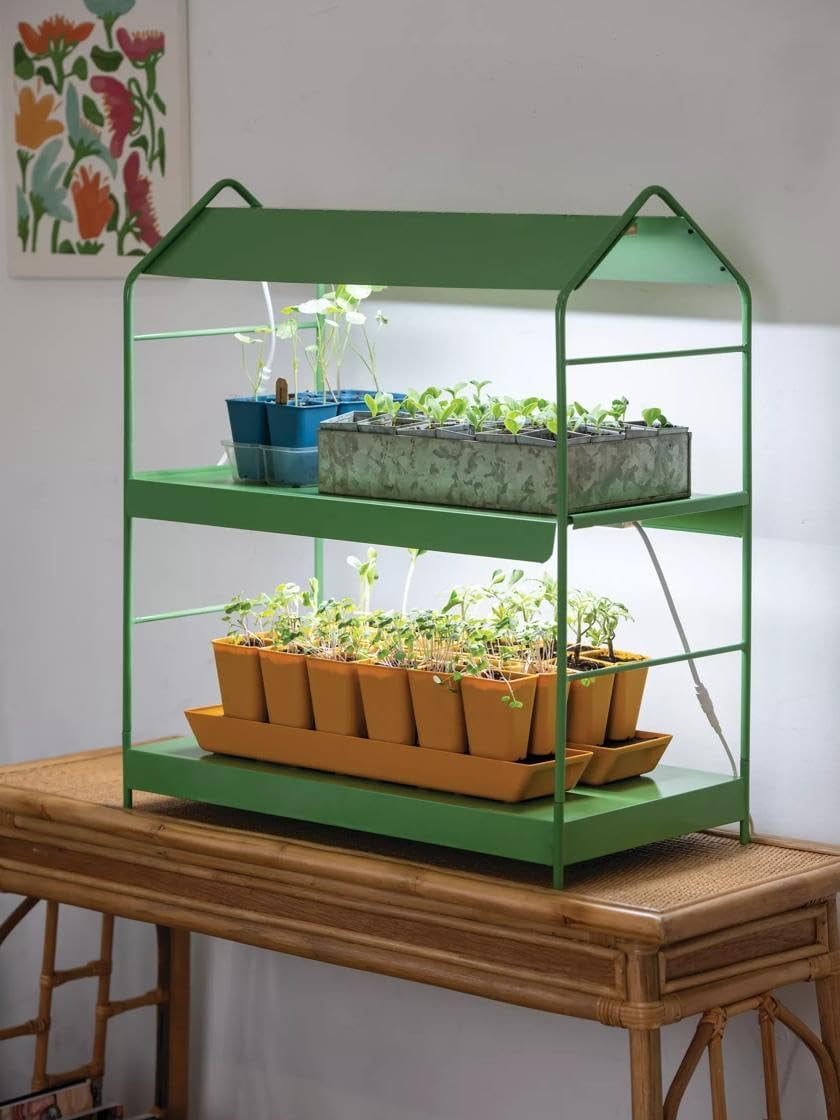 Gardener's Supply Company Agie Tabletop LED Grow Light Stand | Compact ...