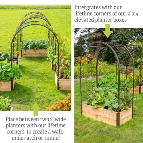 Gardener’s Supply Company Arch Trellis for Elevated Planter Box | 2' x ...