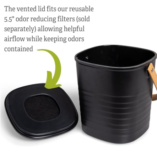 Gardener's Supply Company Contemporary Eco-Bamboo Compost Pail ...