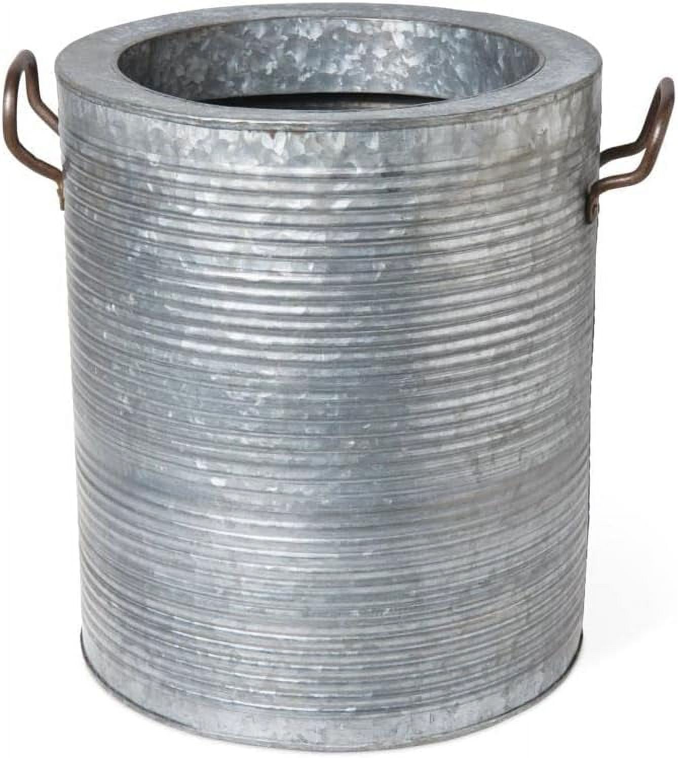 Gardener's Supply Company Galvanized Rim Planter 12" Diameter | Rustic ...