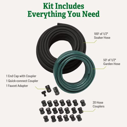 Gardener's Supply Company Landscape Watering Snip-n-Drip Soaker System ...