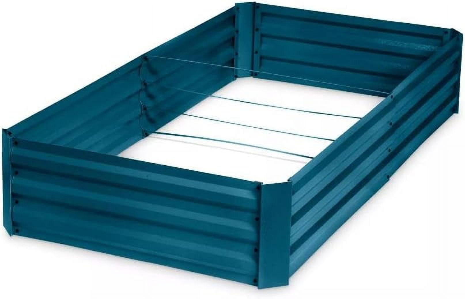 Gardener's Supply Company Metal Raised Garden Bed | Sturdy Corrugated ...