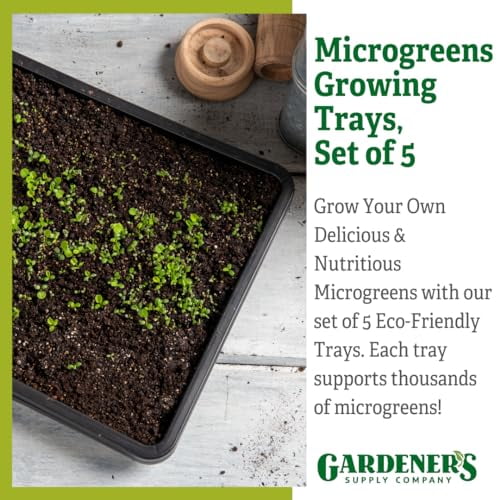 Gardener's Supply Company Microgreens Growing Trays (Set of 5 ...