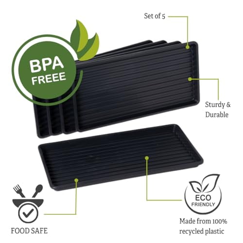 Gardener's Supply Company Microgreens Reservoir Trays (Set of 5) | 100% ...