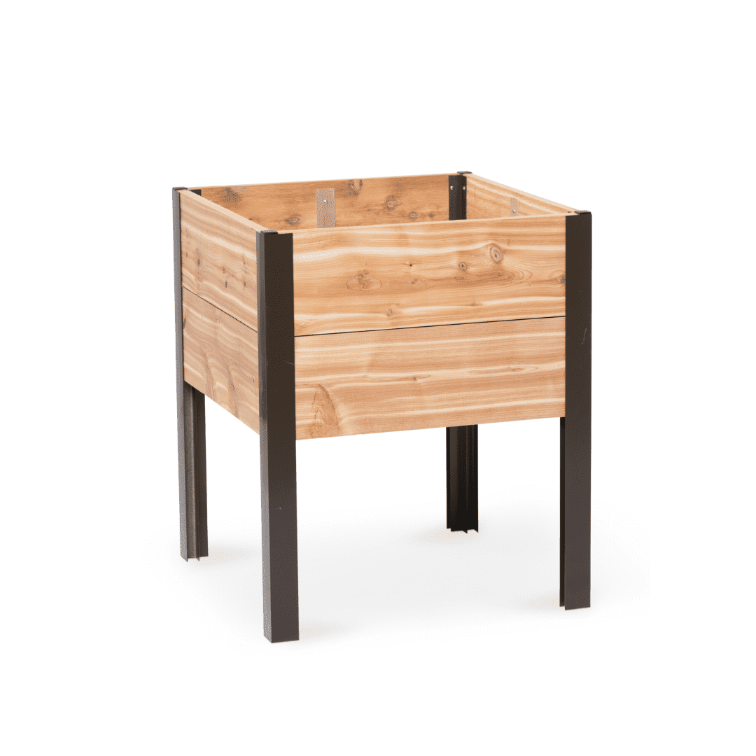 Gardener's Supply Company Raised Garden Bed Elevated Cedar Planter Box ...