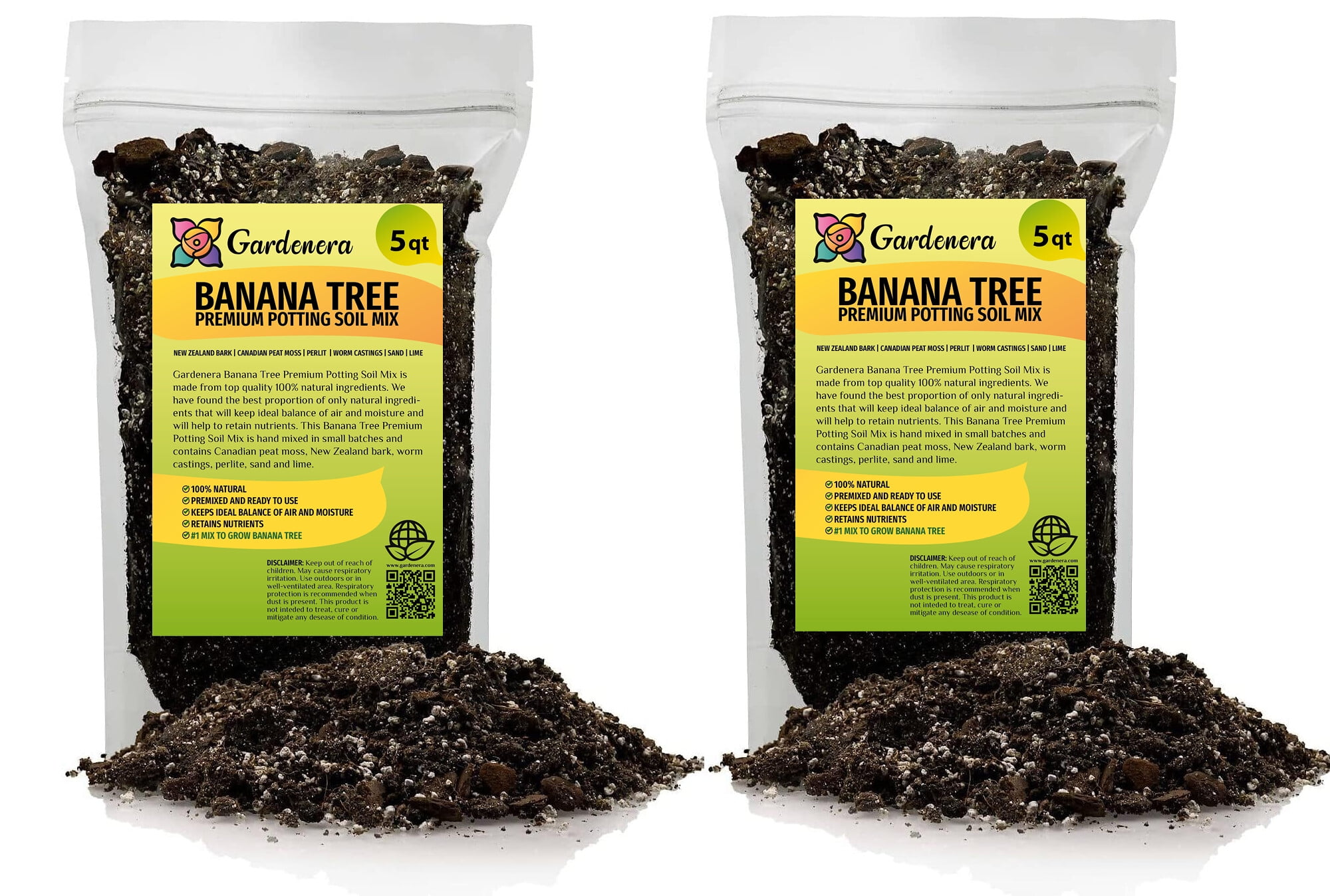🌱 Gardenera Organic Banana Tree Potting Soil - 10 QUART - Harness the ...