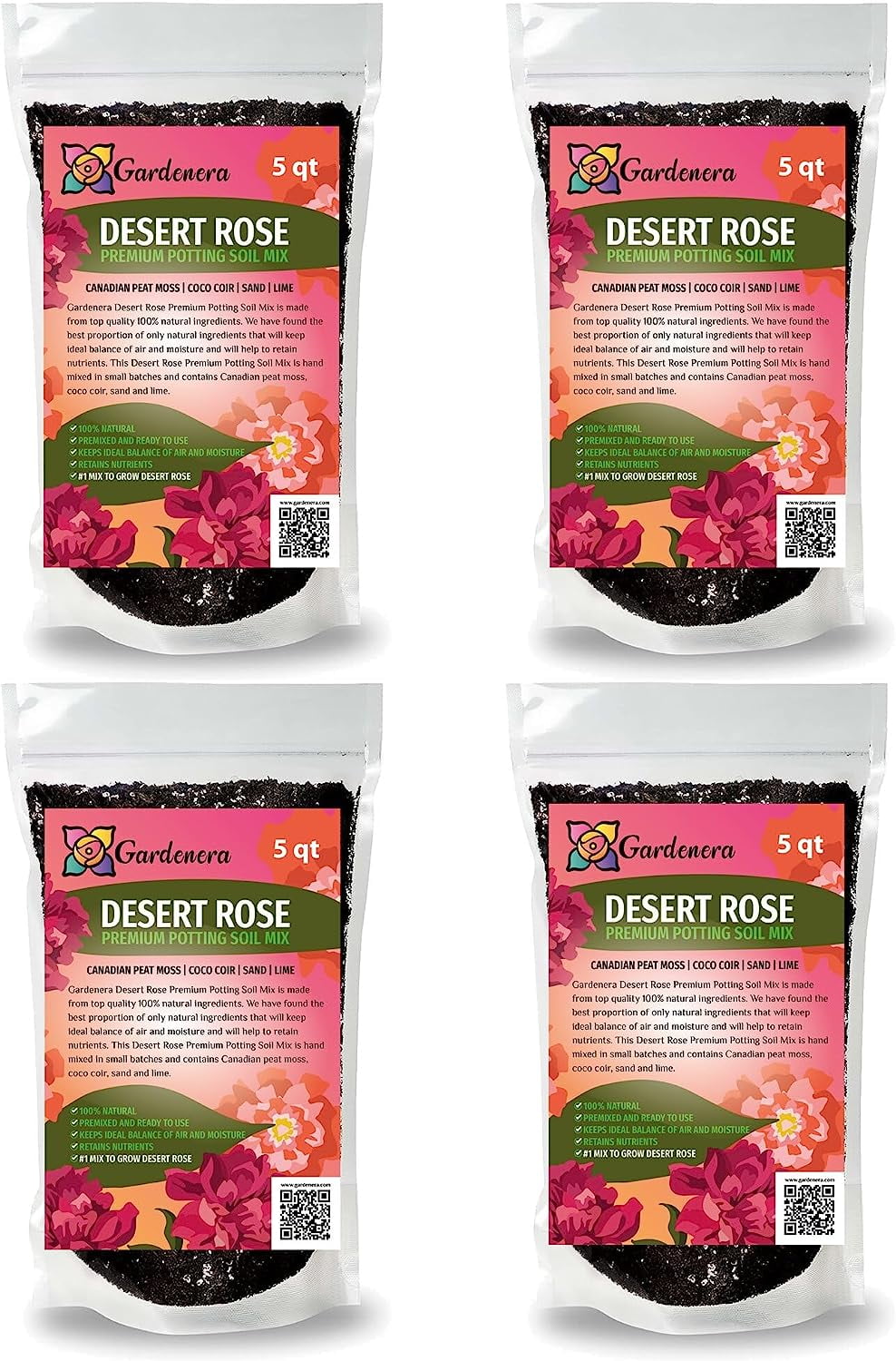 Gardenera Organic Desert Rose Soil Blend - Promote Strong Root ...