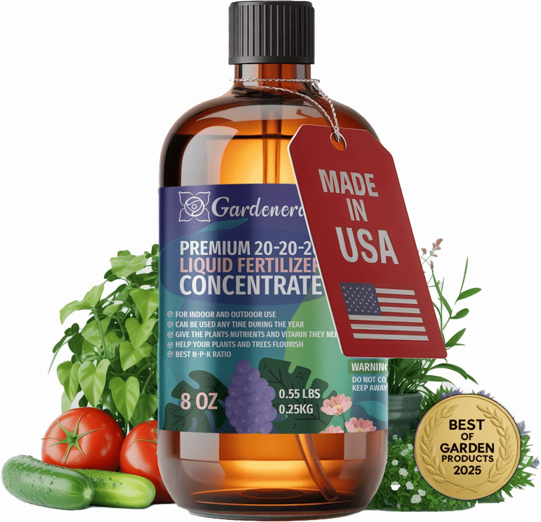 Gardenera Premium All-Purpose 20-20-20 Liquid Fertlizer - 𝐂𝐎𝐍𝐂𝐄𝐍𝐓𝐑𝐀𝐓𝐄 ...