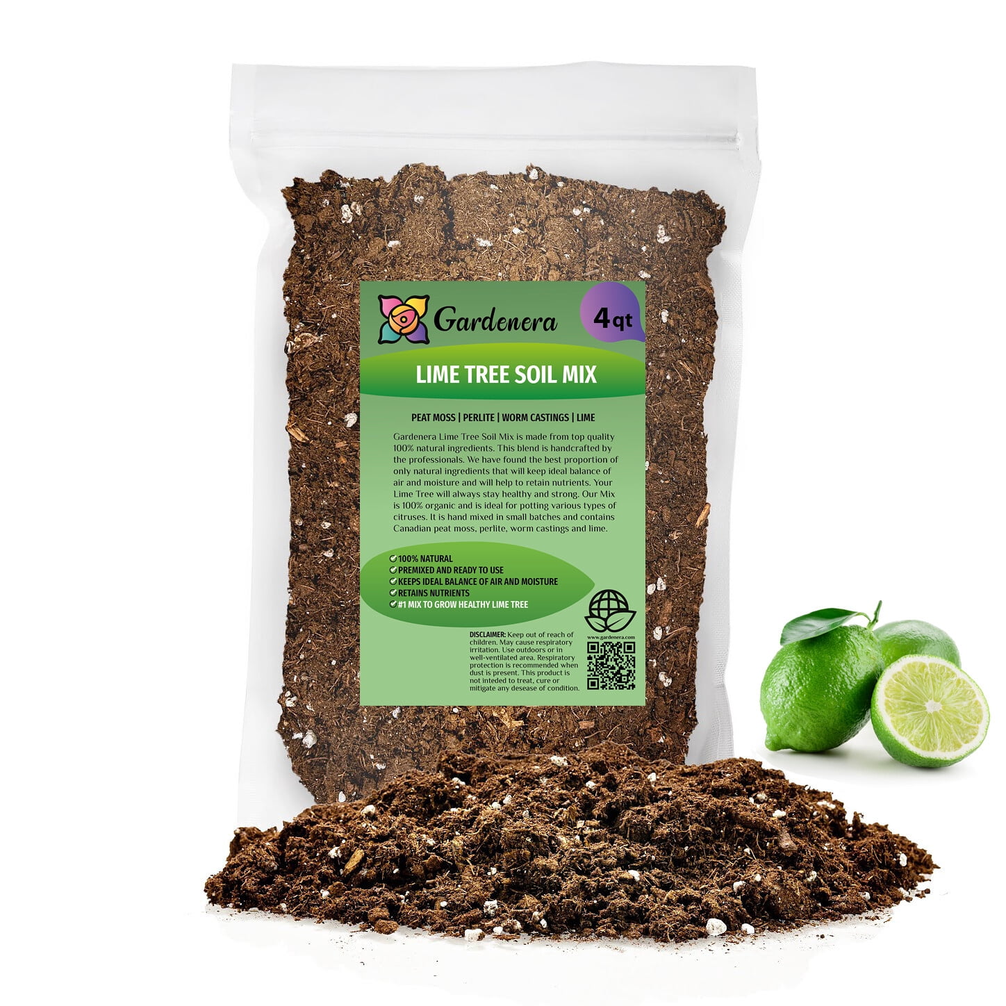⭐ Gardenera's Premium Lime Soil Mix - Fast-Draining Potting Soil for ...