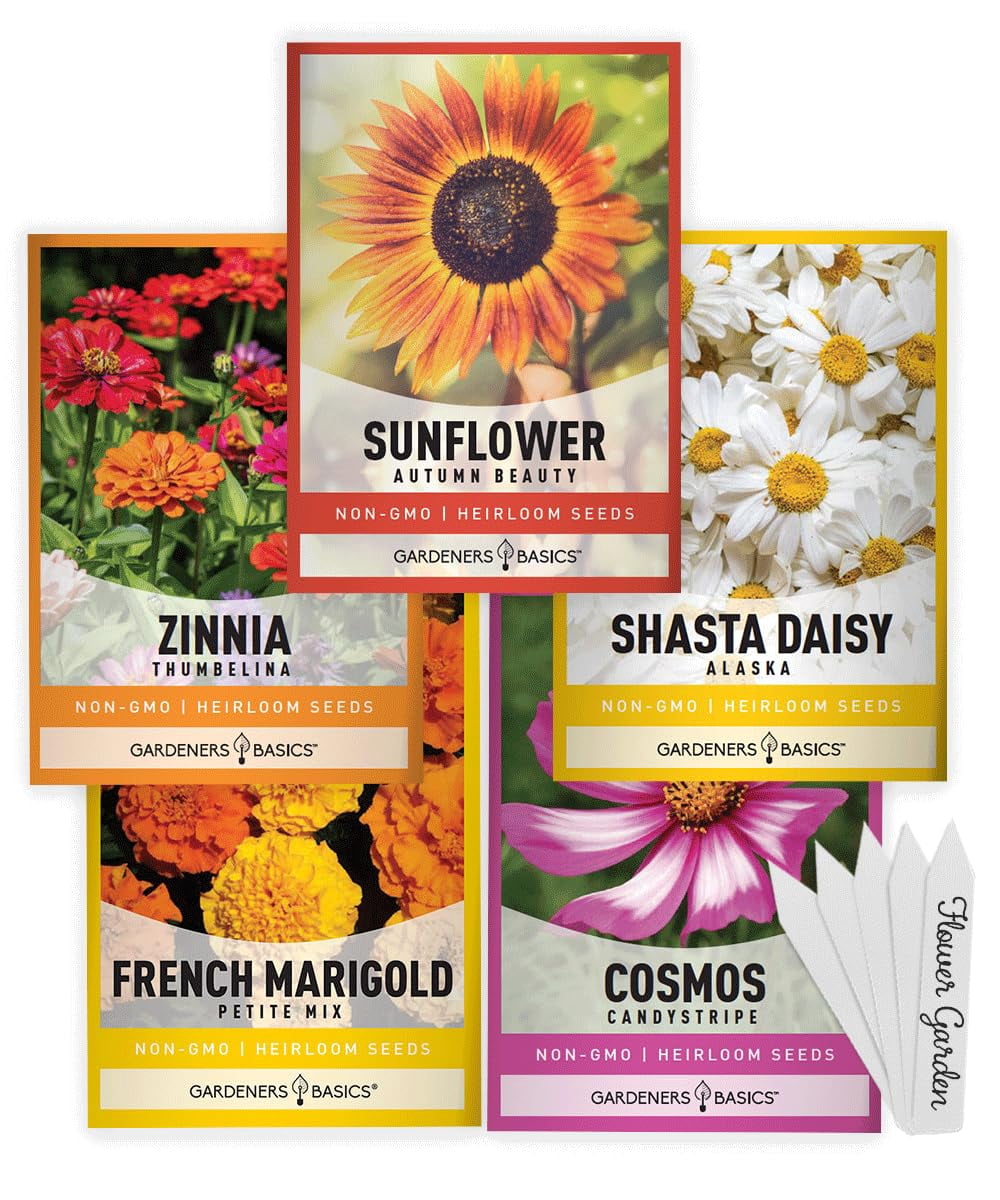 Gardeners Basics, Flower Garden Seeds for SMRPlanting Outdoors Flower ...