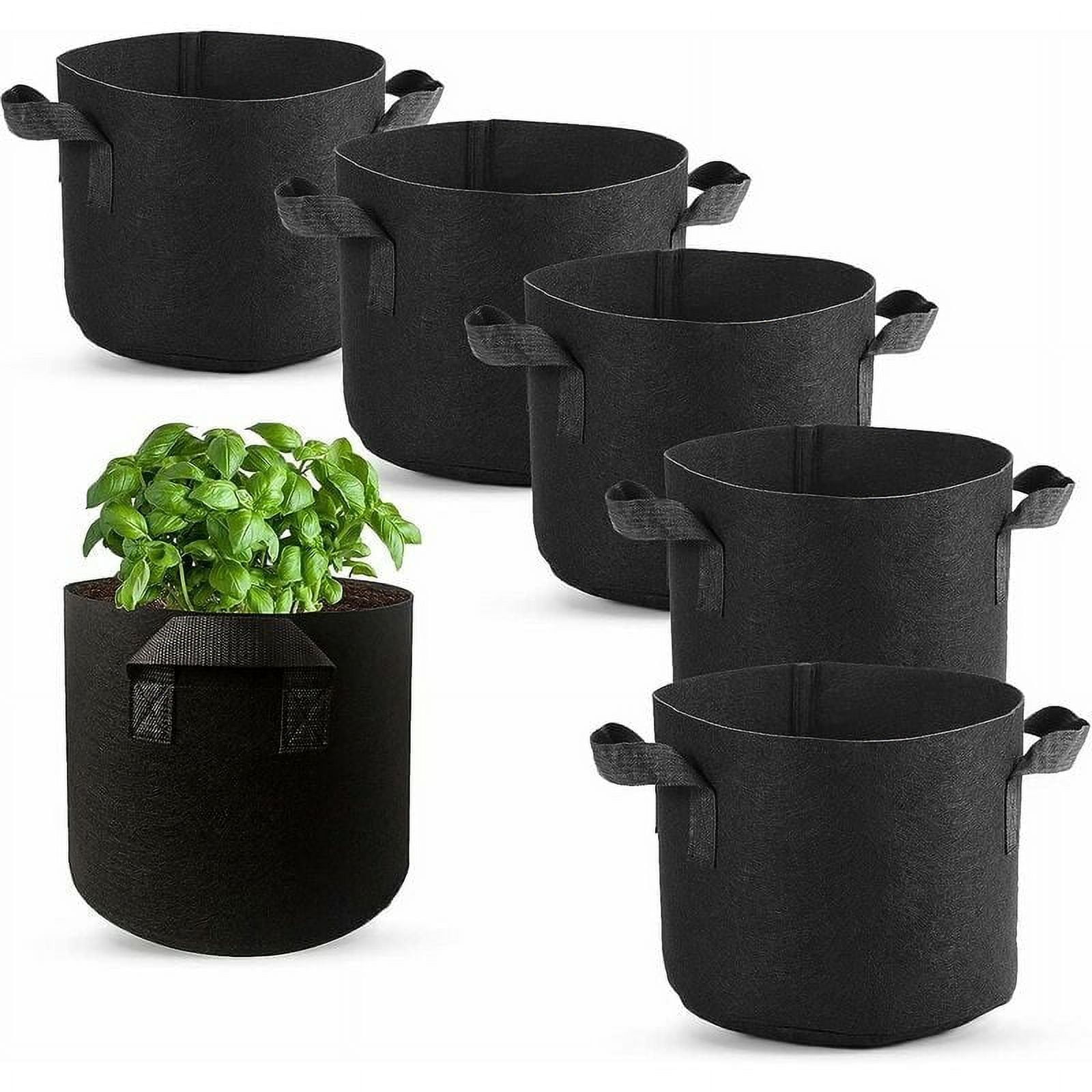 Gardeners Delight: Sturdy Nonwoven Fabric Planters With Handles, Heavy ...