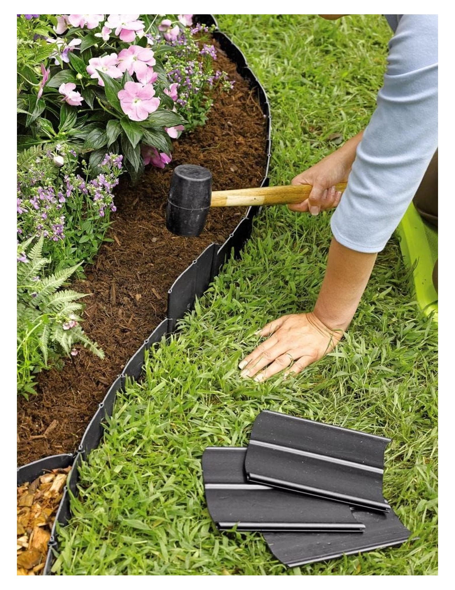 Gardeners Supply Company Easy Landscape Edging Kit | Pound in Landscape ...