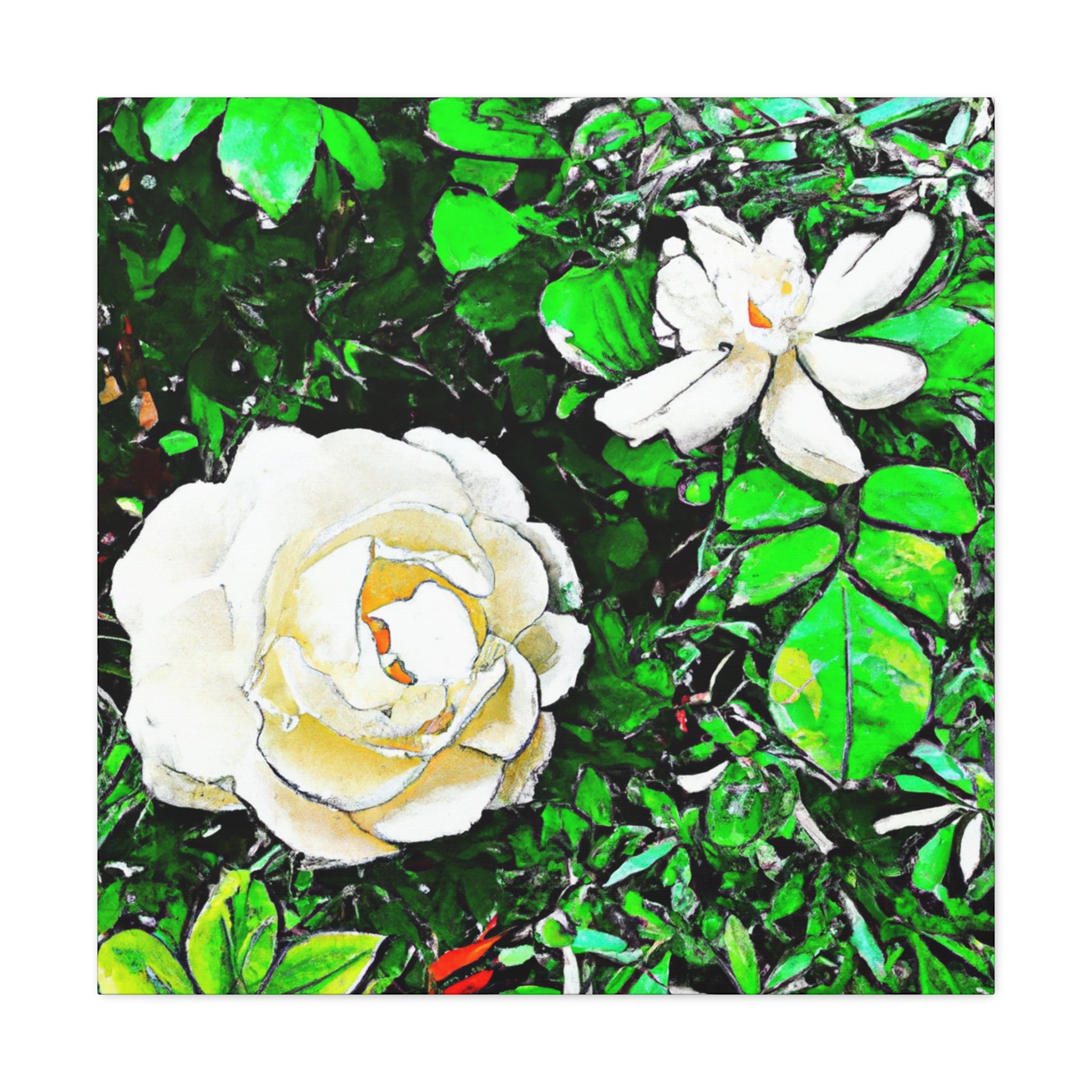 "Gardenia Garden Splendor" - Canvas - Walmart.com