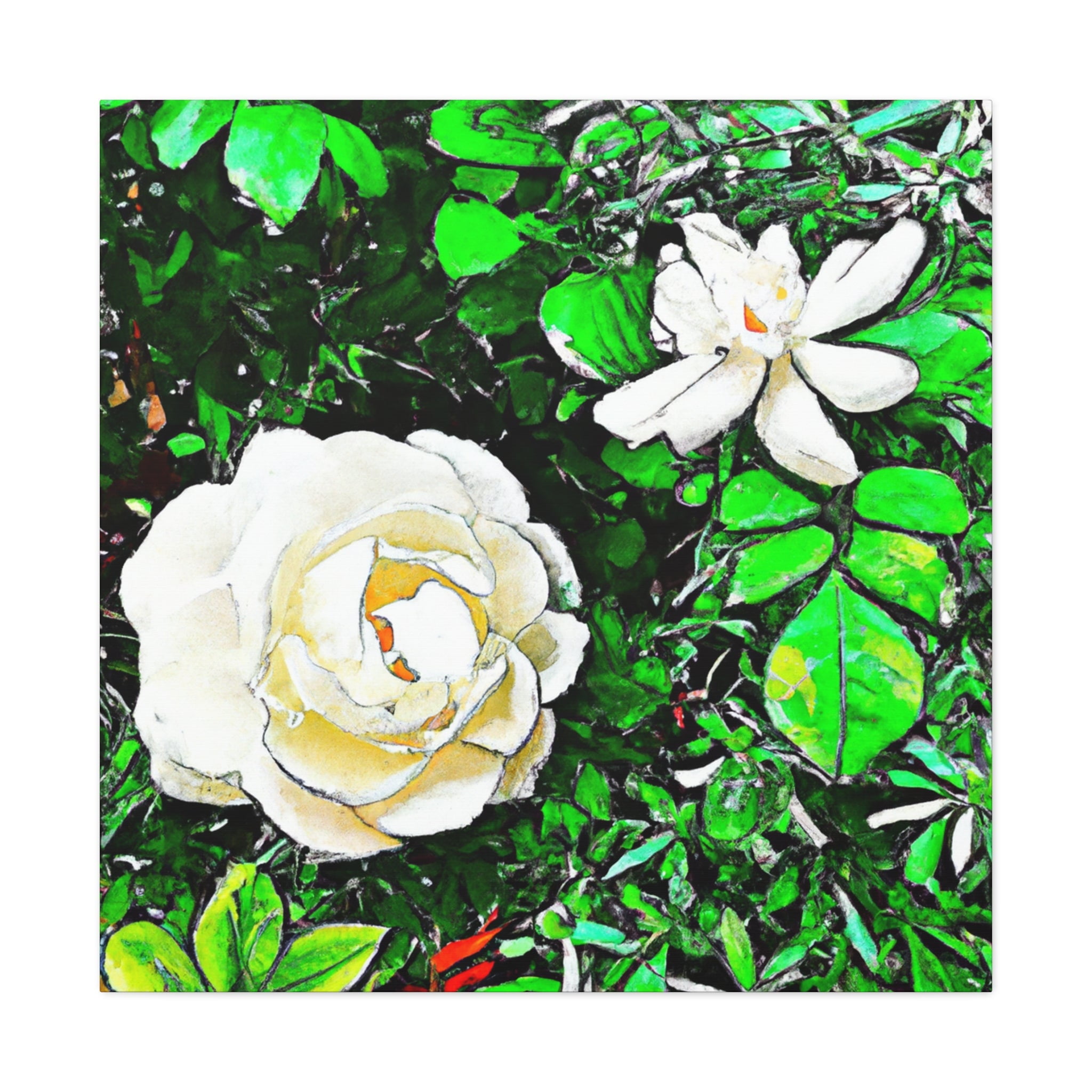 "Gardenia Garden Splendor" - Canvas - Walmart.com