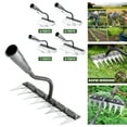 Iron Rake 2.0 8-Tooth Iron Weeding Rake - Detachable Manual Gardening ...