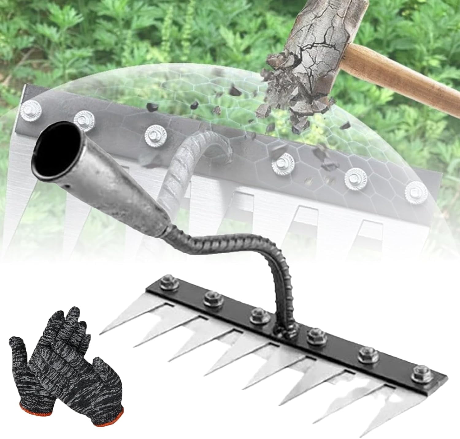 Gardenia Iron Weeding Rake, Iron Rake 2.0, IronRake for Gardening and ...