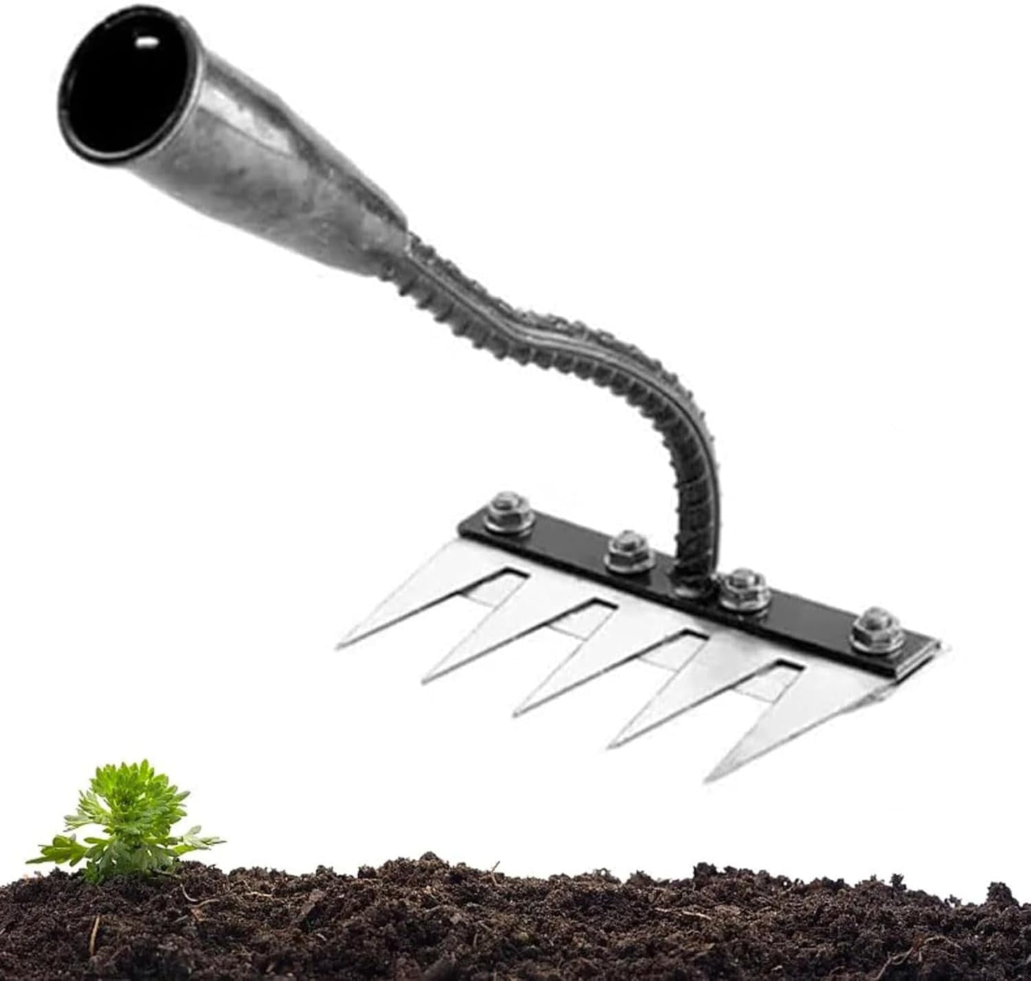 Gardenia Iron Weeding Rake with Handle, Iron Rake 2.0 for Gardening and ...