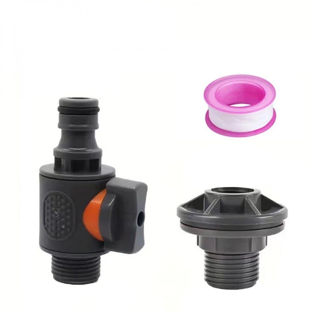 Gardening 16MM Threaded Water Tank Adapter Threaded Connection Valve ...