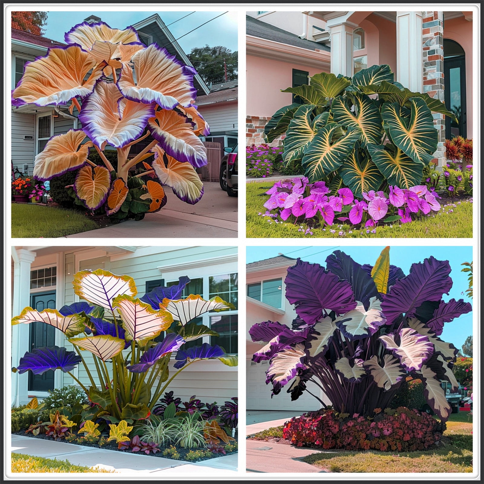 Gardening Bulk Elephant Ear Plant Decoration Cut Flowers Beautiful Gift ...