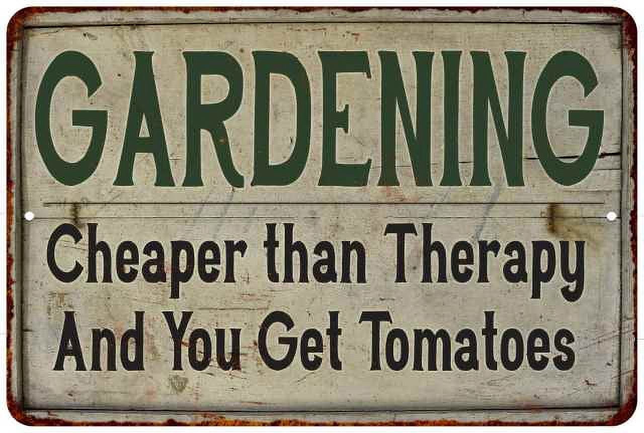 Gardening Cheaper Than Vintage Look Garden Chic 8x12 Metal Sign ...